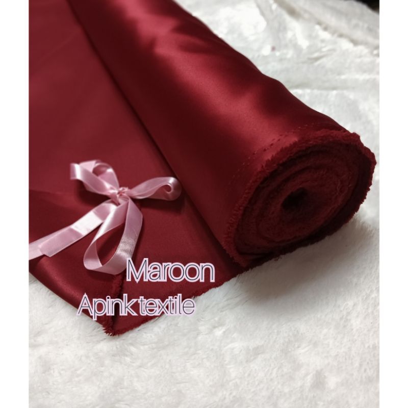 Jual kain satin bridal / bahan gaun pengantin - kain meteran lebar 1 ...