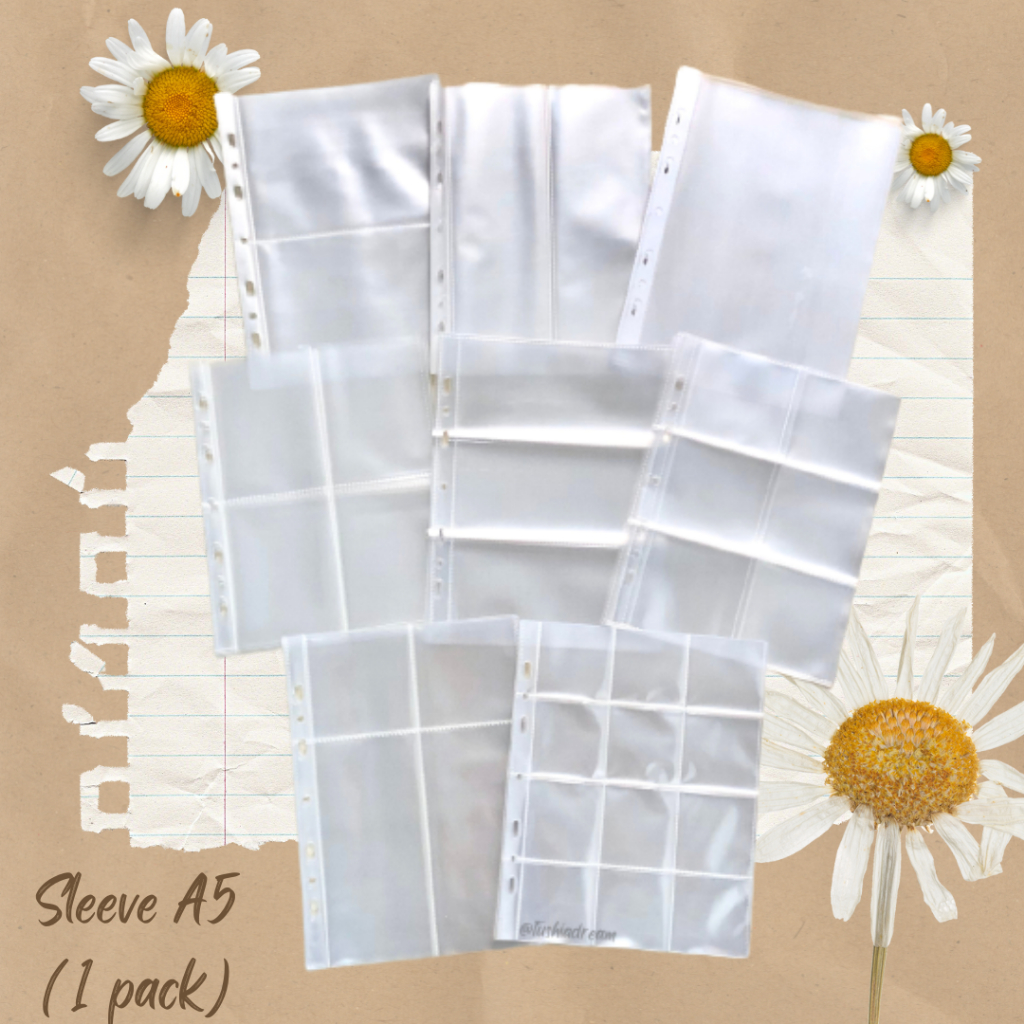 Jual Sleeve Pocket 1p / 2p / 3p / 4p / 6p / 12p ukuran A5 Binder 2 / 3 / 6 ring (1 Pak ...