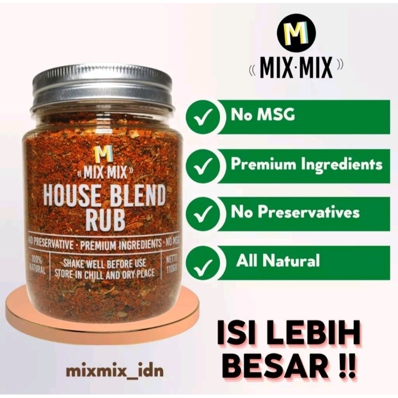 Jual Mix Mix House Blend dry rub bumbu instan marinasi tanpa msg ...