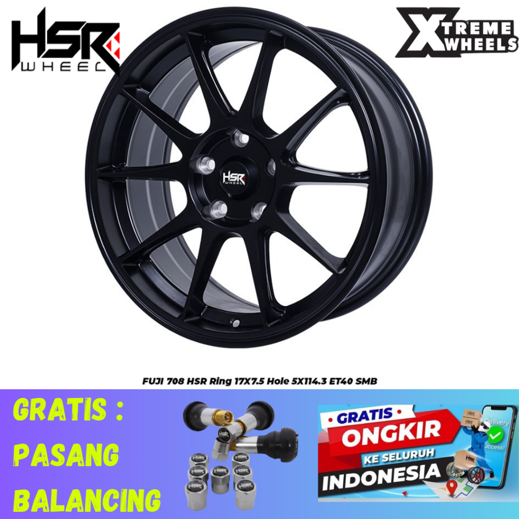 Jual VELG JARI-JARI R17 ORIGINAL HSR FUJI TERBARU LEBAR 7,5 ET40 LUBANG ...