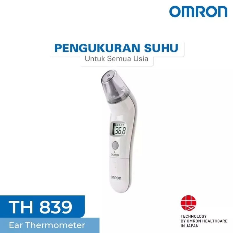 Jual Termometer Telinga Omron TH-839 Ear Thermometer TH839 | Shopee ...