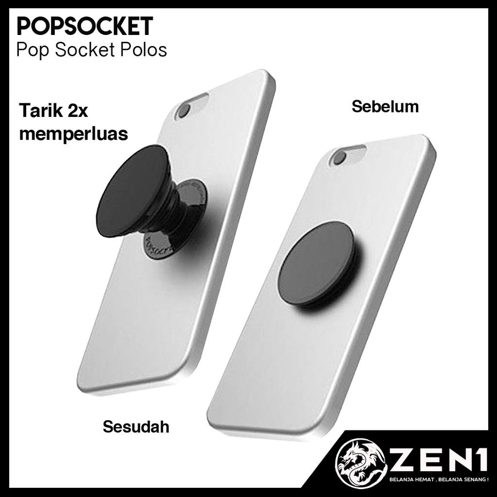 Jual POP SOCKET - POPSOCKET POLOS - RING STAND POP SOCKET POLOS - BC ...