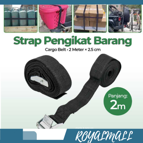 Jual Tali Strap Pengikat Barang Sabuk Cargo Belt Rope 2M / Tali Sabuk ...