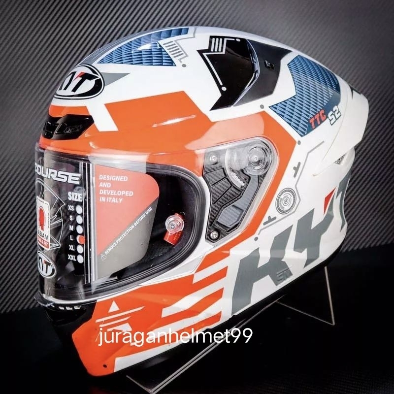 Jual Helm Full face KYT TT Course Fuselage White | Shopee Indonesia
