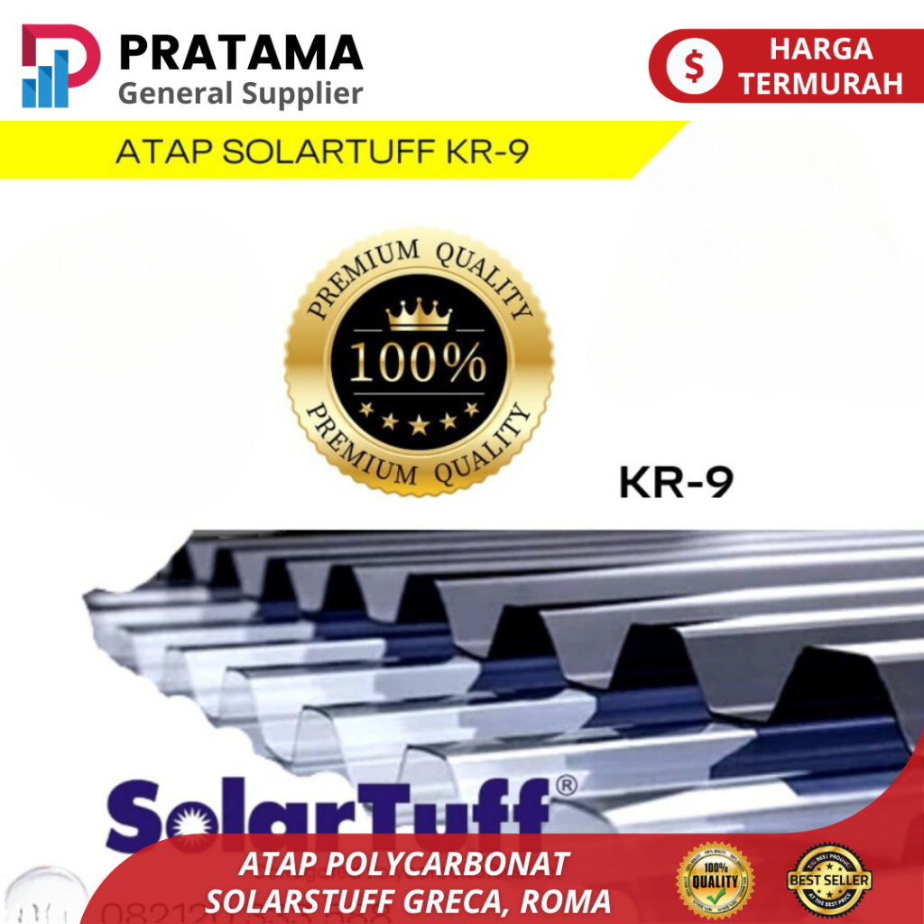 Jual Atap Solartuff Polycarbonate gelombang Tembus Cahaya Greca, ROMA ...