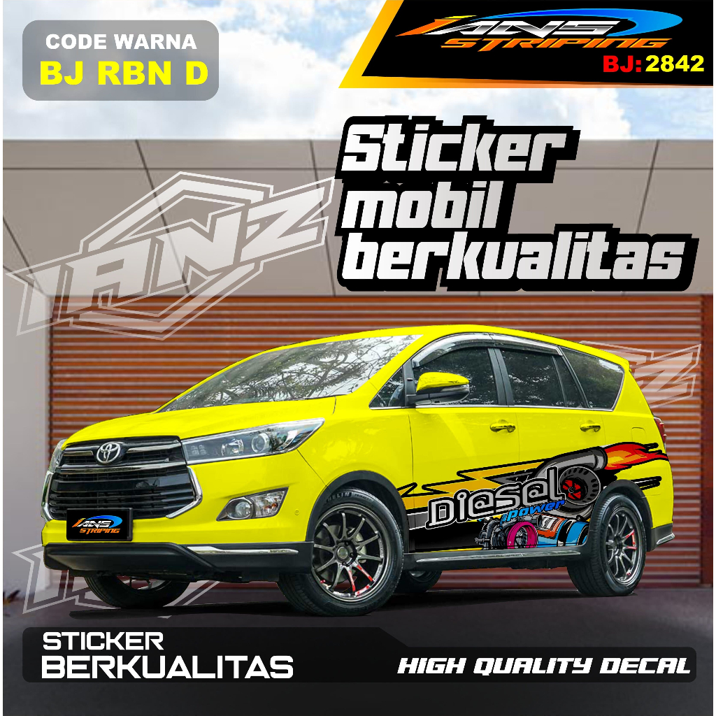 Jual BJ 2842-DECAL SEMUA JENIS MOBIL BISA PAKAI DESAIN-STIKER DECAL ...