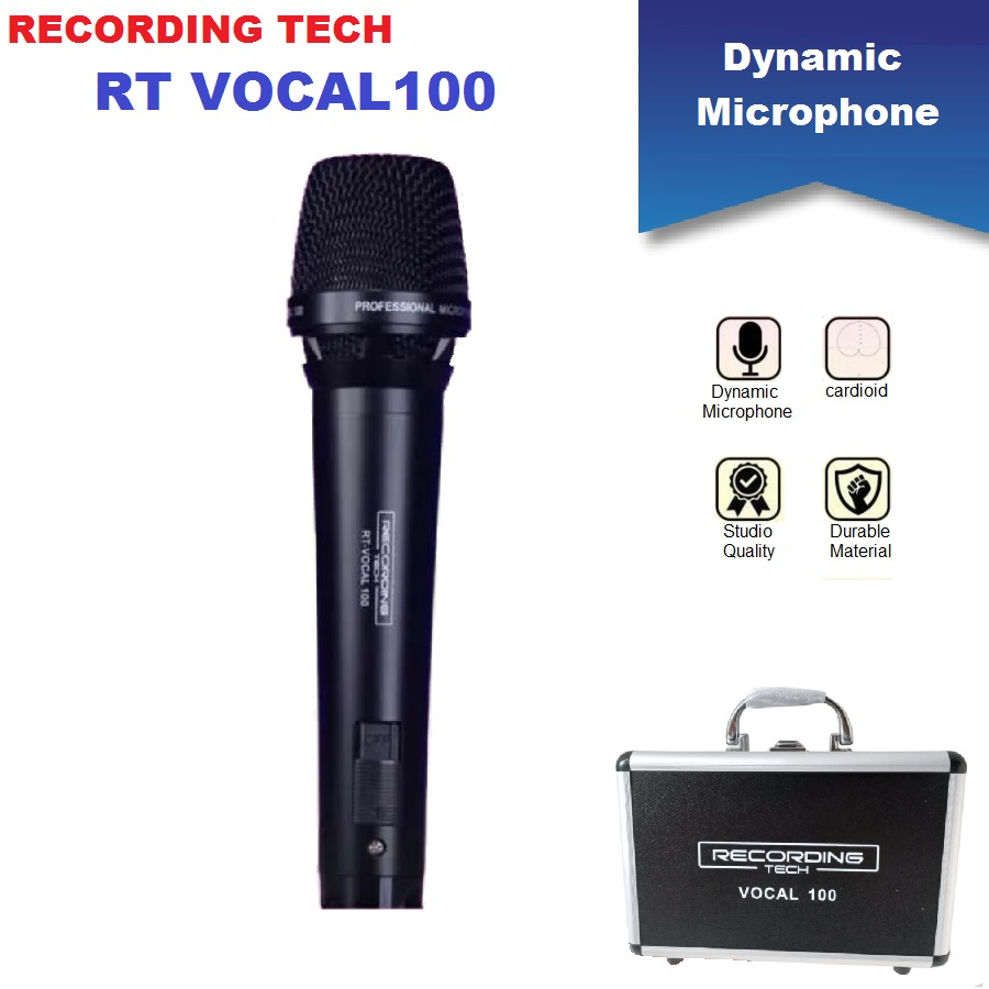 Jual MIC Recording Tech RT Vocal100 Professional Dynamic Cardioid Vocal ...