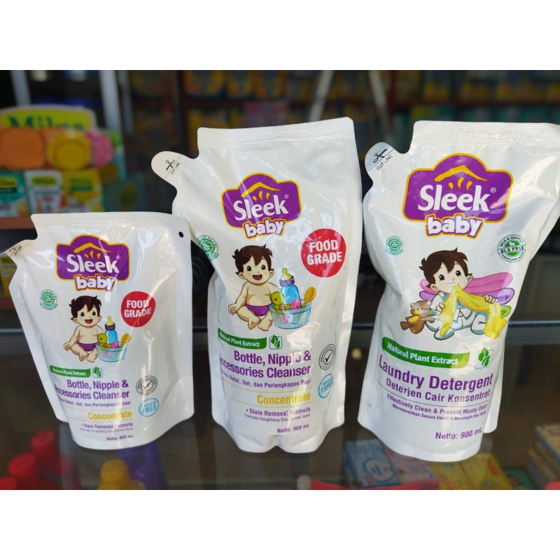Jual Sleek cuci botol dan detergent kemasan 450ml dan 900ml | Shopee ...