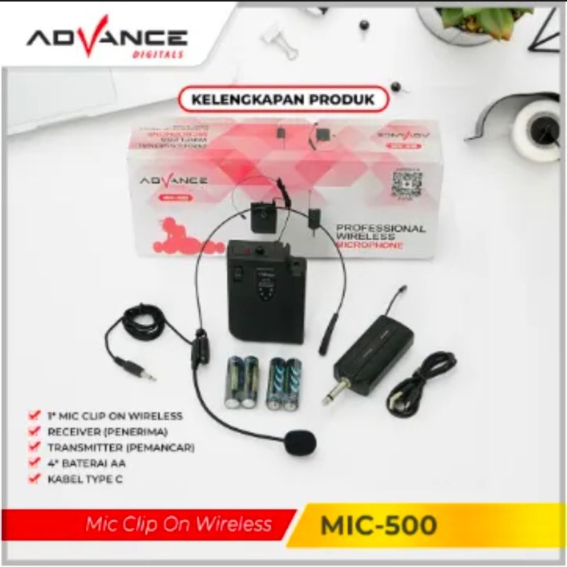 Jual Mic clip on microphone wireless mik pesenter live konser dancer ...