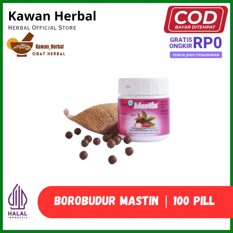 Jual Borobudur Mastin 100 Pil - Mengandung Antioksidan 100% Original ...