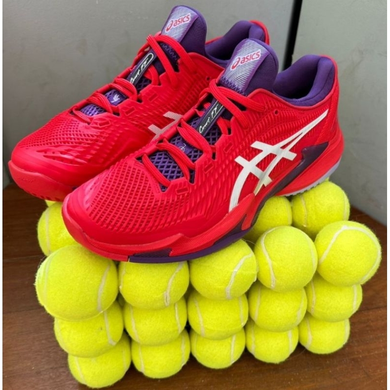 Jual Asics Court FF 3 Novak (Classic Red / White) | Shopee Indonesia