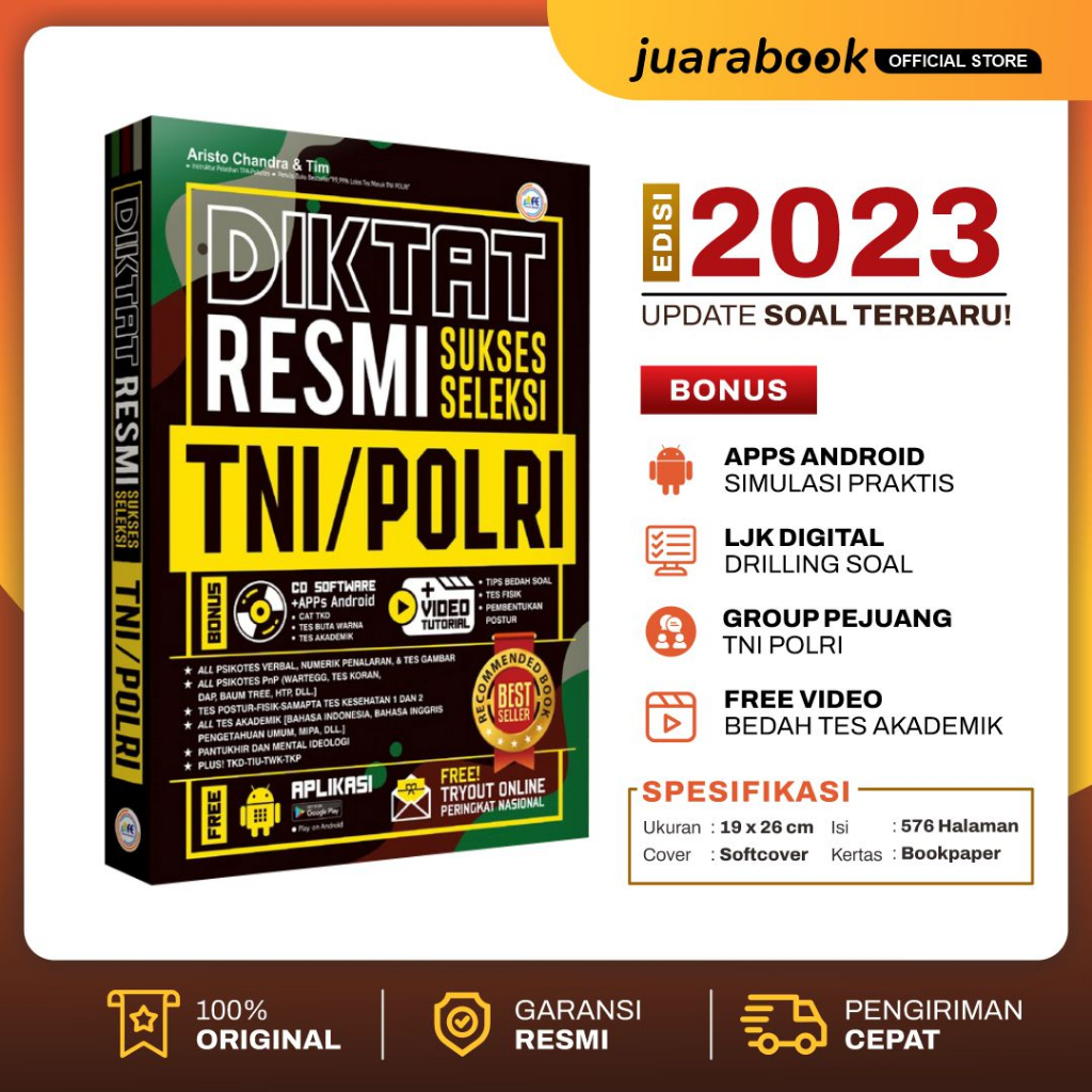 Jual BUKU TNI POLRI 2023-2024 DIKTAT RESMI SUKSES SELEKSI TNI POLRI ...