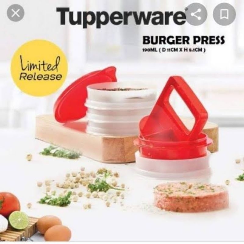 Jual SALE 70% OFF !!! Tupperware Burger Press / Tempat Bawa Cetak Roti ...