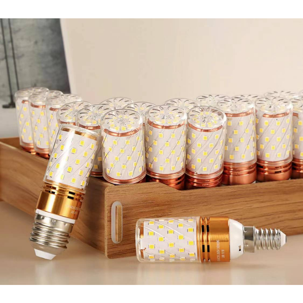 Jual LAMPU CANDLE LED E27 3warna 12w /putih+warm white+kuning/lampu ...