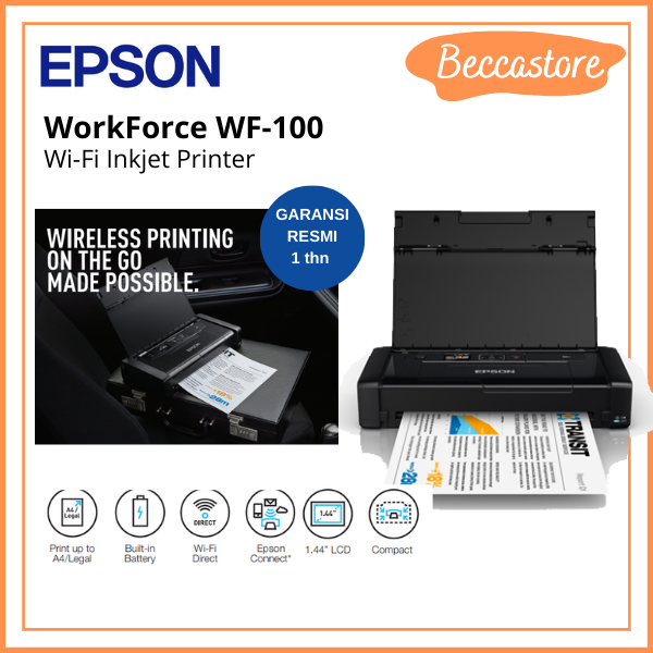 Jual Epson Workforce WF-100 Mobile Printer - EPSON WF100 | Shopee Indonesia