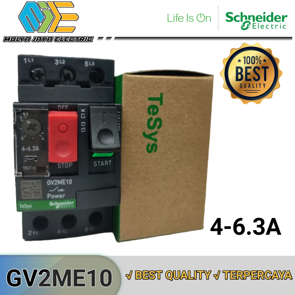 Jual Schneider GV2ME10 4-6,3 thermal magnetic motor circuit GV2 ME10 ...