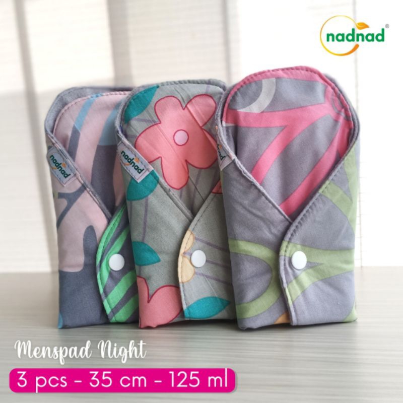Jual Nadnad Menstrual Pad Reusable Anti Bocor Wanita Cuci Ulang Premium ...