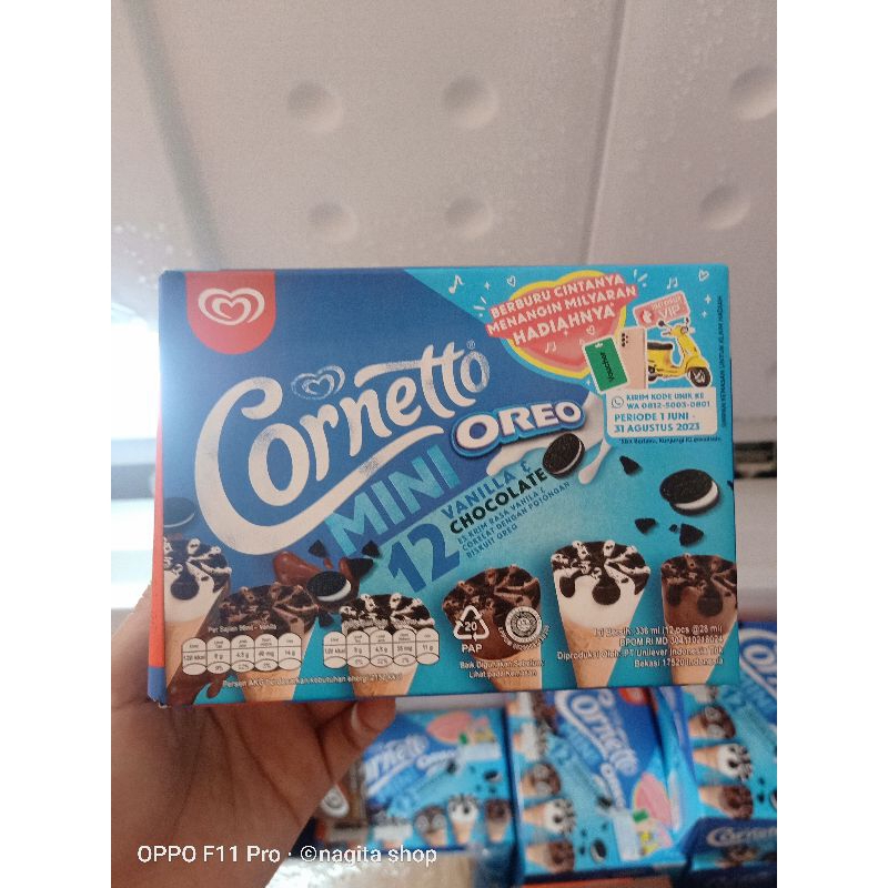 Jual Wall's Cornetto mini ( isi 12 cone ) | Shopee Indonesia