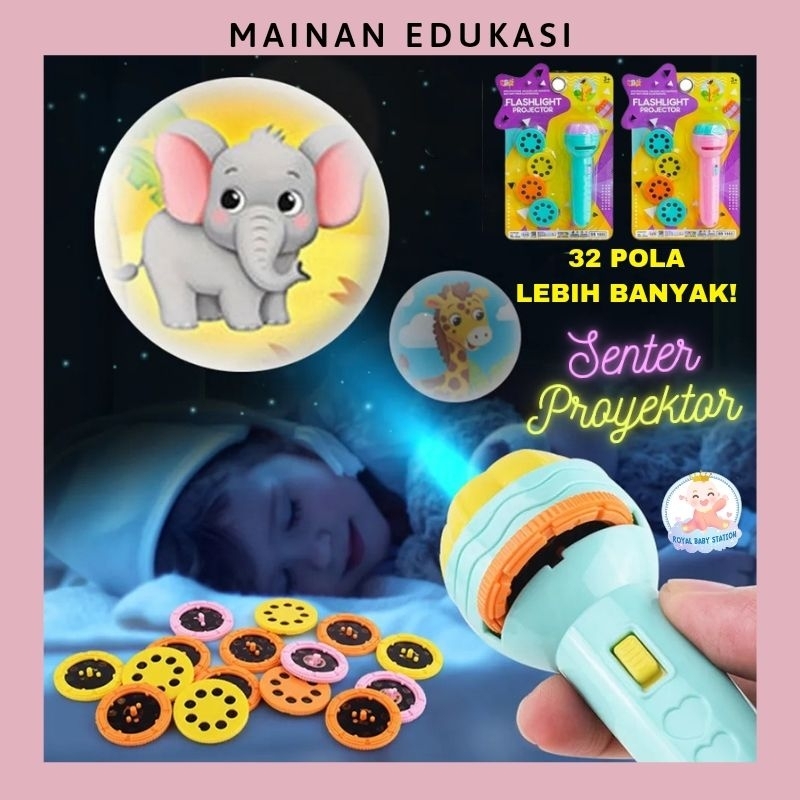 Jual Mainan Edukasi SENTER Proyektor Led 32 Pola | Shopee Indonesia