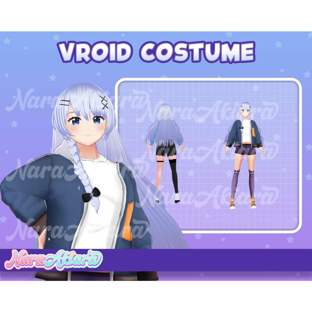Jual Jadi VTuber Idaman dengan Kostum Vroid 3D Desain Menarik, Fashion ...