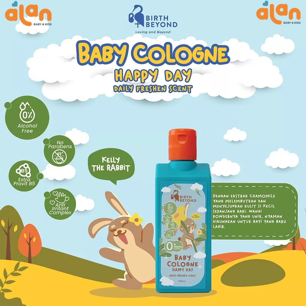 Jual Alan Baby Kids - Birth Beyond Baby Cologne, Happy Day 100ml ...