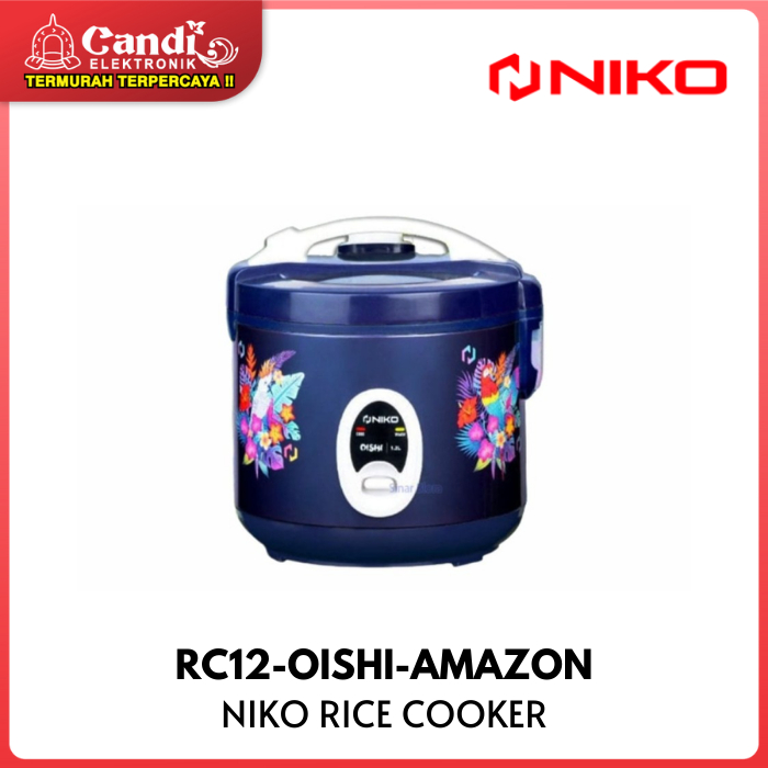 Jual NIKO Rice Cooker 1,2 Liter RC12-OISHI-AMAZON | Shopee Indonesia