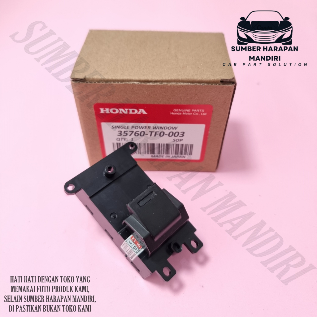 Jual Anak Saklar Power Window Single Power Window Mobilio Brio Freed ...