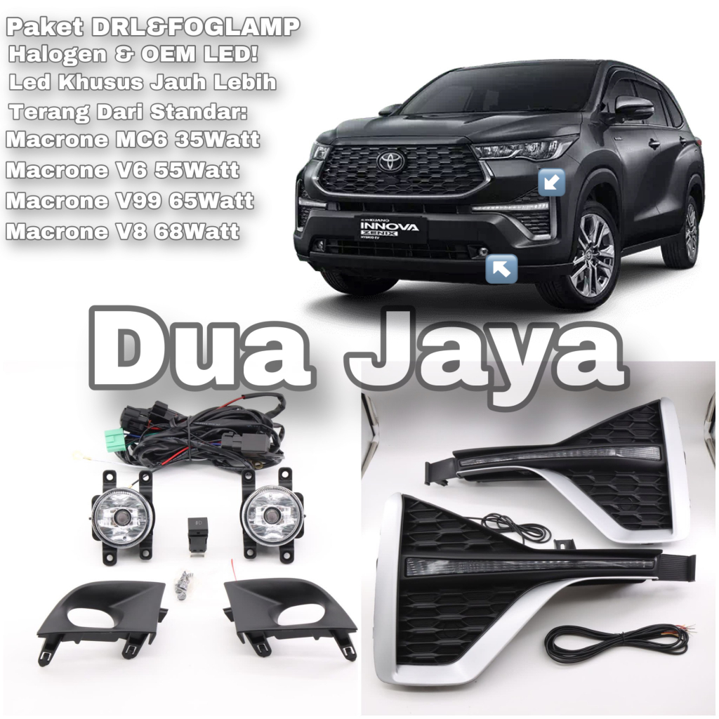Jual LED DRL INNOVA ZENIX FOGLAMP INNOVA ZENIX DRL SEIN RUNNING ...