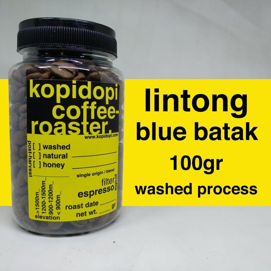 Jual Kopi Arabika Lintong Blue Batak 100 gram | Shopee Indonesia