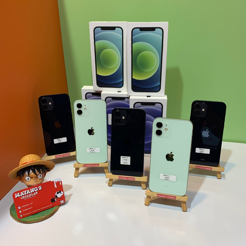 Jual Second iphone 12 ibox | 128gb Lengkap Fullset Like New...!!! | Shopee Indonesia