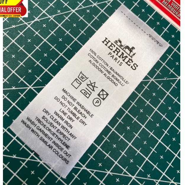 Jual HERMES TAG WASH SUPER PREMIUM CO 1X DI KIRIM 600PCS | Shopee Indonesia