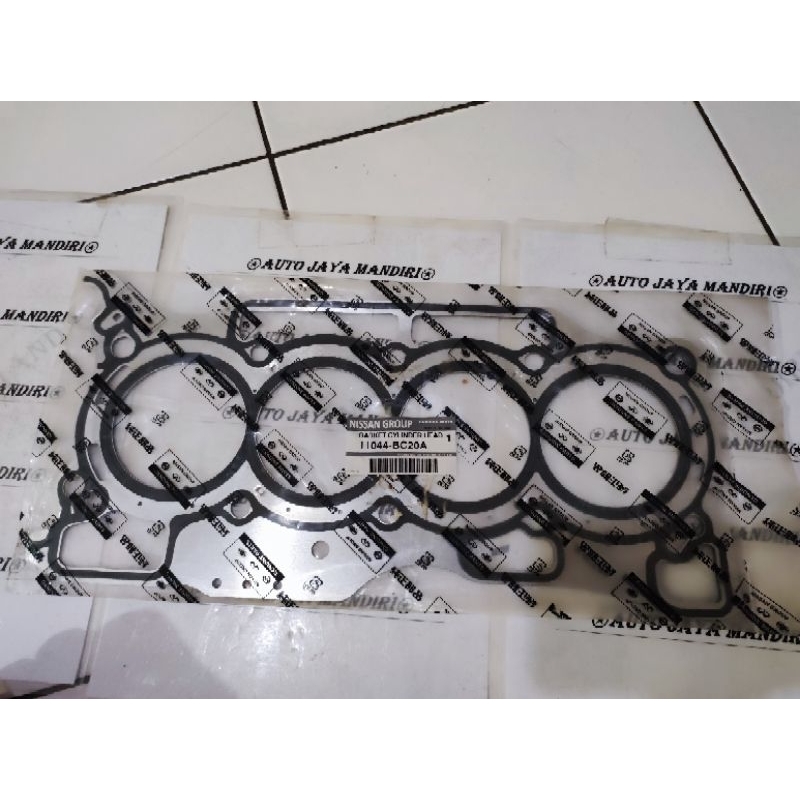 Jual Gasket cylinder head paking head deksel only Nissan Livina 1.5 1500cc evalia latio Plat ...