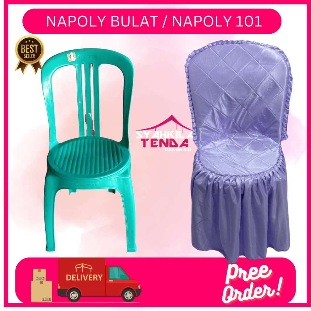 Jual SARUNG KURSI NAPOLY 101/SARUNG KURSI NAPOLY BULAT (Satu warna ...