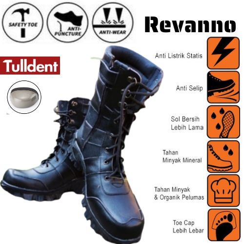 Jual Sepatu Pria Safety Pdl Tactical Safety Boots Jatah Tni Porli ...
