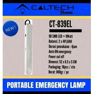 Jual Lampu Emergency Caltech Recharge CT-839EL | Shopee Indonesia