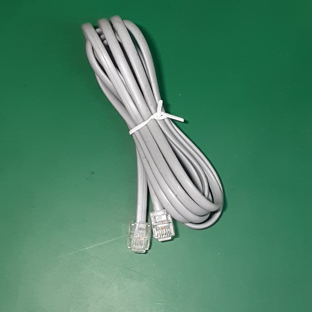 Jual Kabel Telepon kabel Flexible Konektor RJ11 PIN To PIN 2Mtr ...