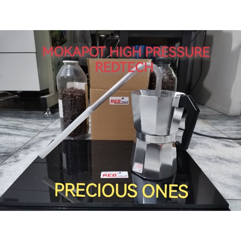 Jual Mokapot moka pot High Pressure Espresso REDTECH bialetti brikka 1 ...