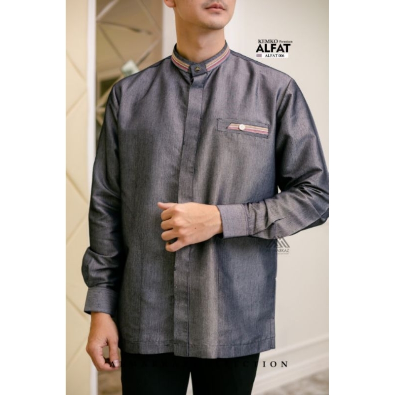 Jual Baju KokoKemko Muslim Pria Alfat Premium By Almarkaz | Shopee ...