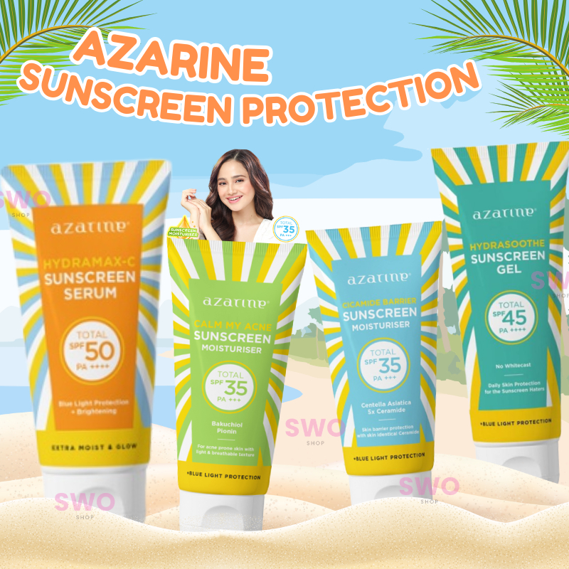 Jual Azarine Hydrasoothe SUNSCREEN Hydramax-C | Calm My Acne | CICAMIDE ...