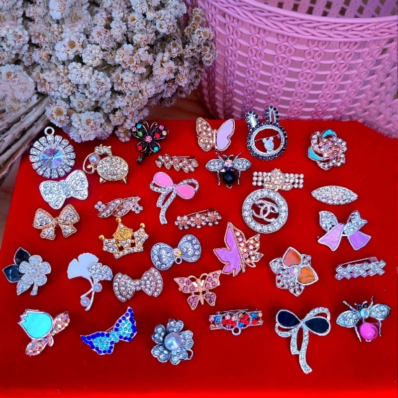 Jual 12 Pcs Bross Mini Lucu Terbaru Aksesoris Hijab Pakaian Kekinian