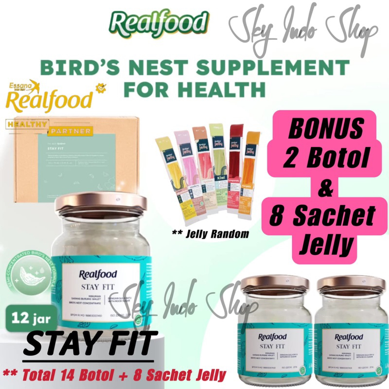 Jual REALFOOD INDONESIA Stay Fit ( P.12 Hari Bonus 2 Botol + 8 Sachet ...