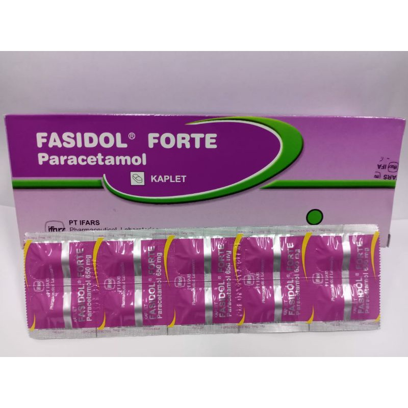 Jual FASIDOL FORTE TABLET (PARACETAMOL 650MG PER STRIP 10 TAB) | Shopee ...