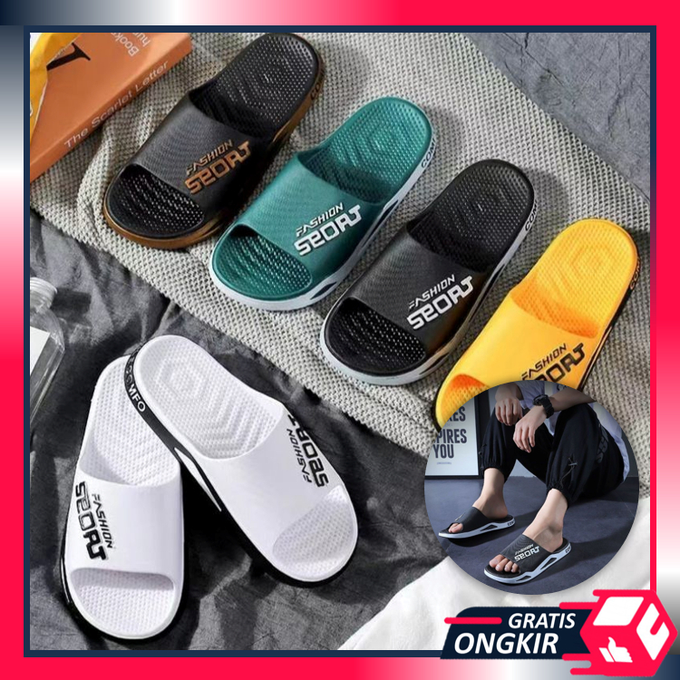 Jual Gratis Ongkir - S5782 Sandal Selop Pria / Sandal Slip On Cowok ...