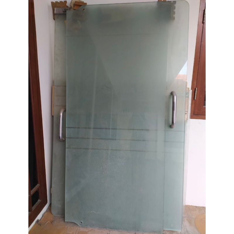 Jual Pintu Kaca Tempered 12 mm - Tempered Glass Door | Shopee Indonesia