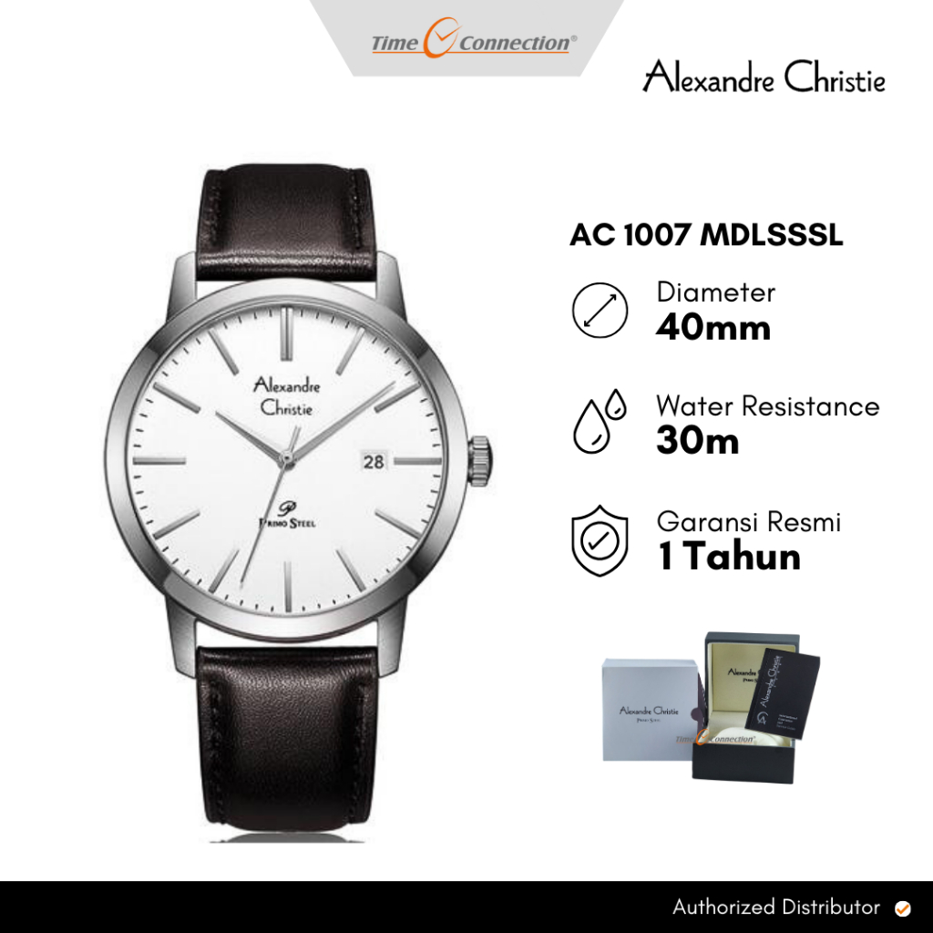 Jual Alexandre Christie AC 1007 MDLSSSL Silver Original / Jam Tangan ...