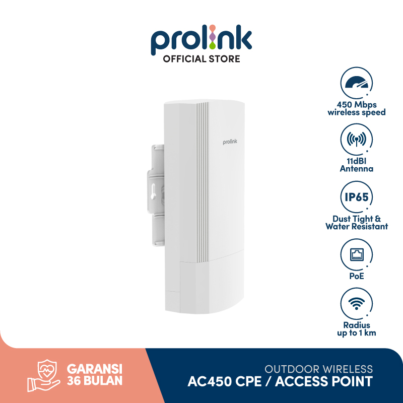 Jual PROLiNK Access Point Outdoor Wireless Bridge AC450 CPE/AP | Shopee ...