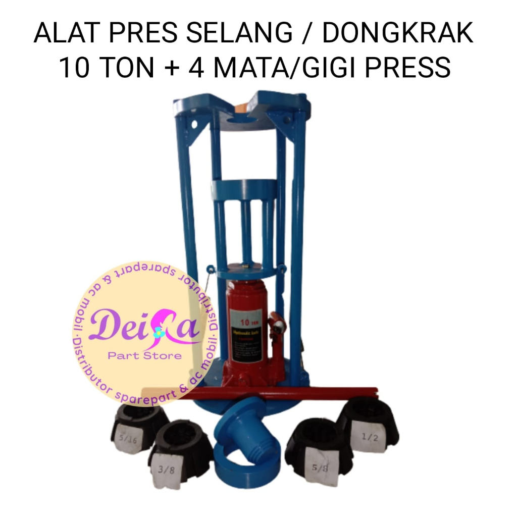 Jual ALAT MESIN PRES PRESS SELANG AC MOBIL KOMPLIT MATA GIGI PRESS ...