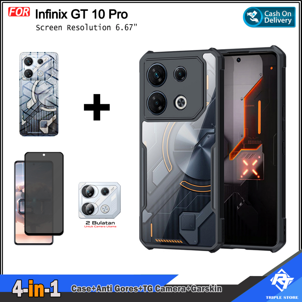 Jual Paket 4in1 Case Infinix GT 10 Pro Free Anti Gores Free TG Camera ...