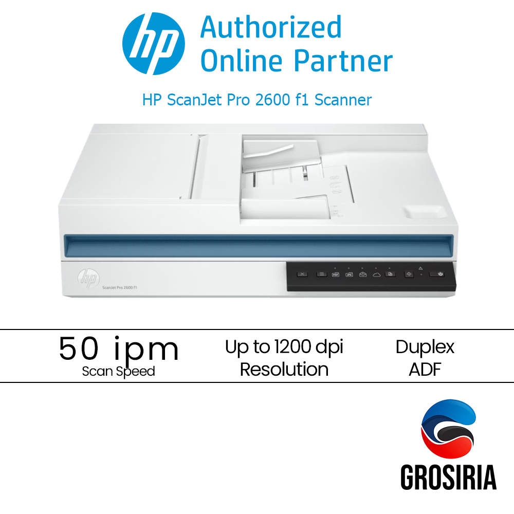 Jual HP Scanner Pro 2600 F1 Scanjet Flatbed 25 ppm 50 ipm USB Duplex ...