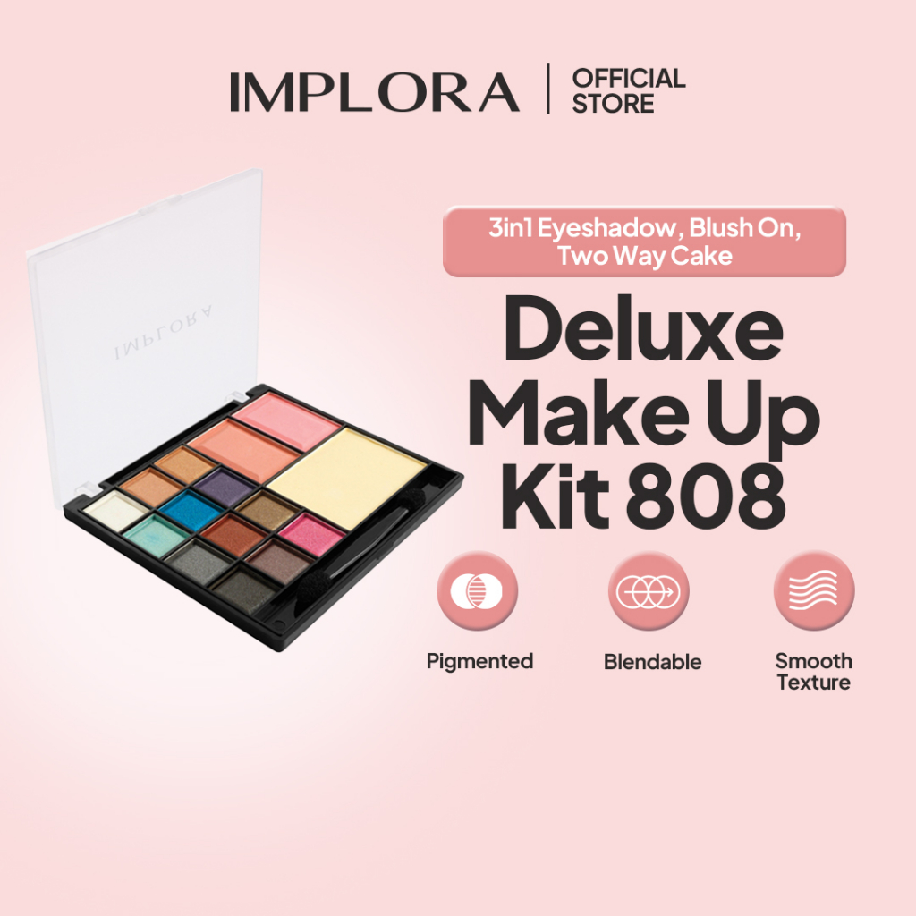 Jual Implora Deluxe Make Up Kit 808 | Shopee Indonesia